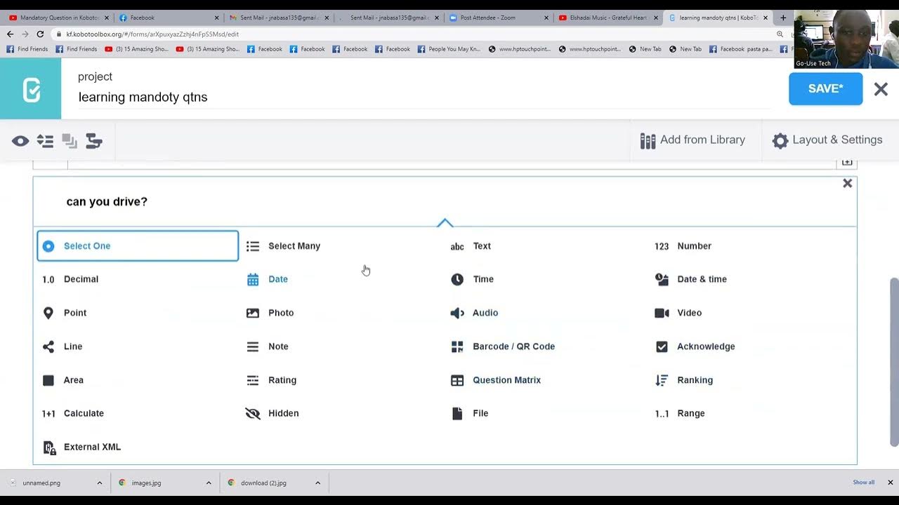 Mandatory Question in Kobotoolbox | using custom logic - YouTube