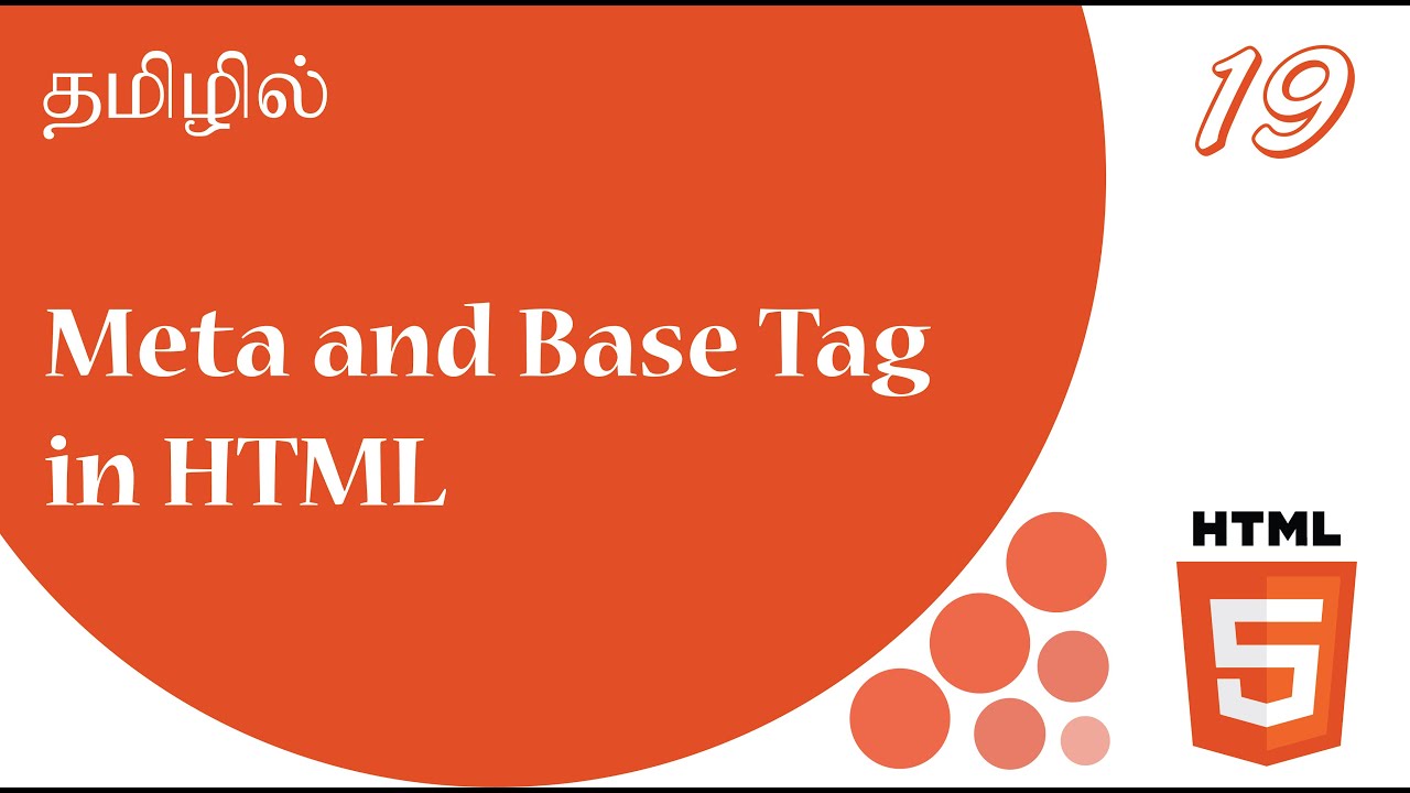 Meta and Base Tags in HTML | Tutorial in Tamil | Tamil Programmer - YouTube
