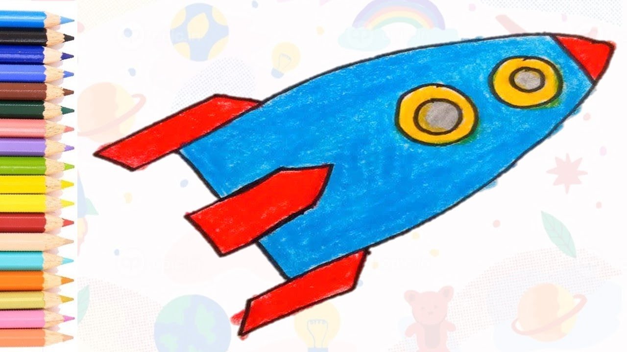 How to draw a rocket | rocket irani | rocket painting | rocket painting ...