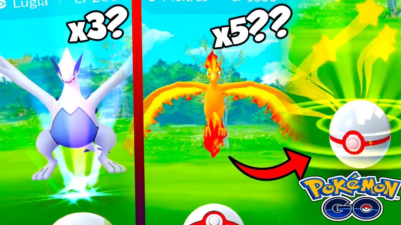 CATCHING 3x LUGIA & 5x MOLTRES?? + A LEGENDARY CRITICAL CATCH! (Pokemon ...