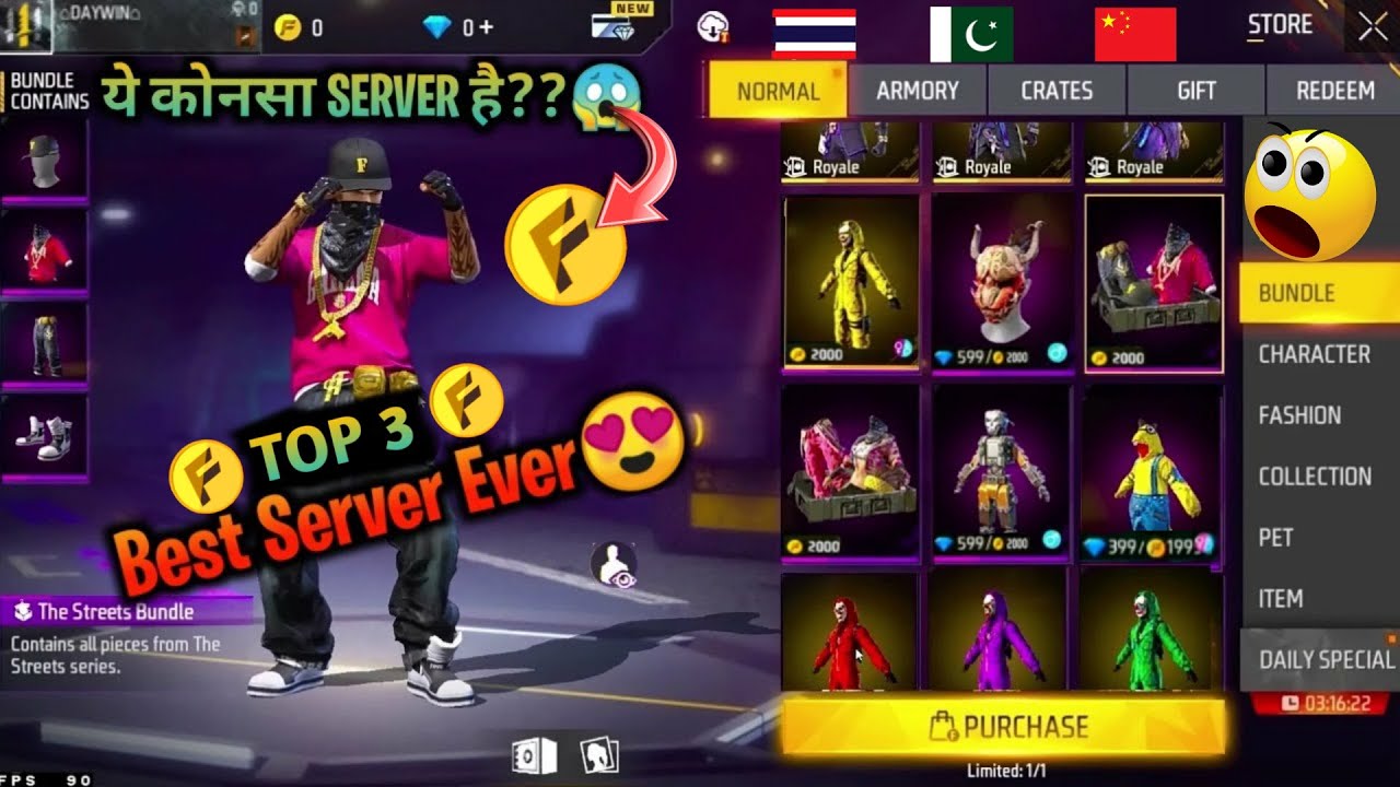 Best Server For Free Fire😍| Top 3 Best Ghost Servers For Free Fire🤯 ...