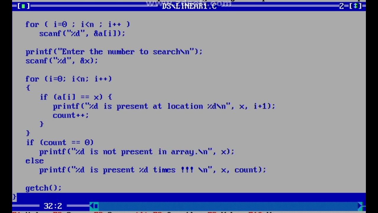 How to find multiple occurance of element using linear search | By ...