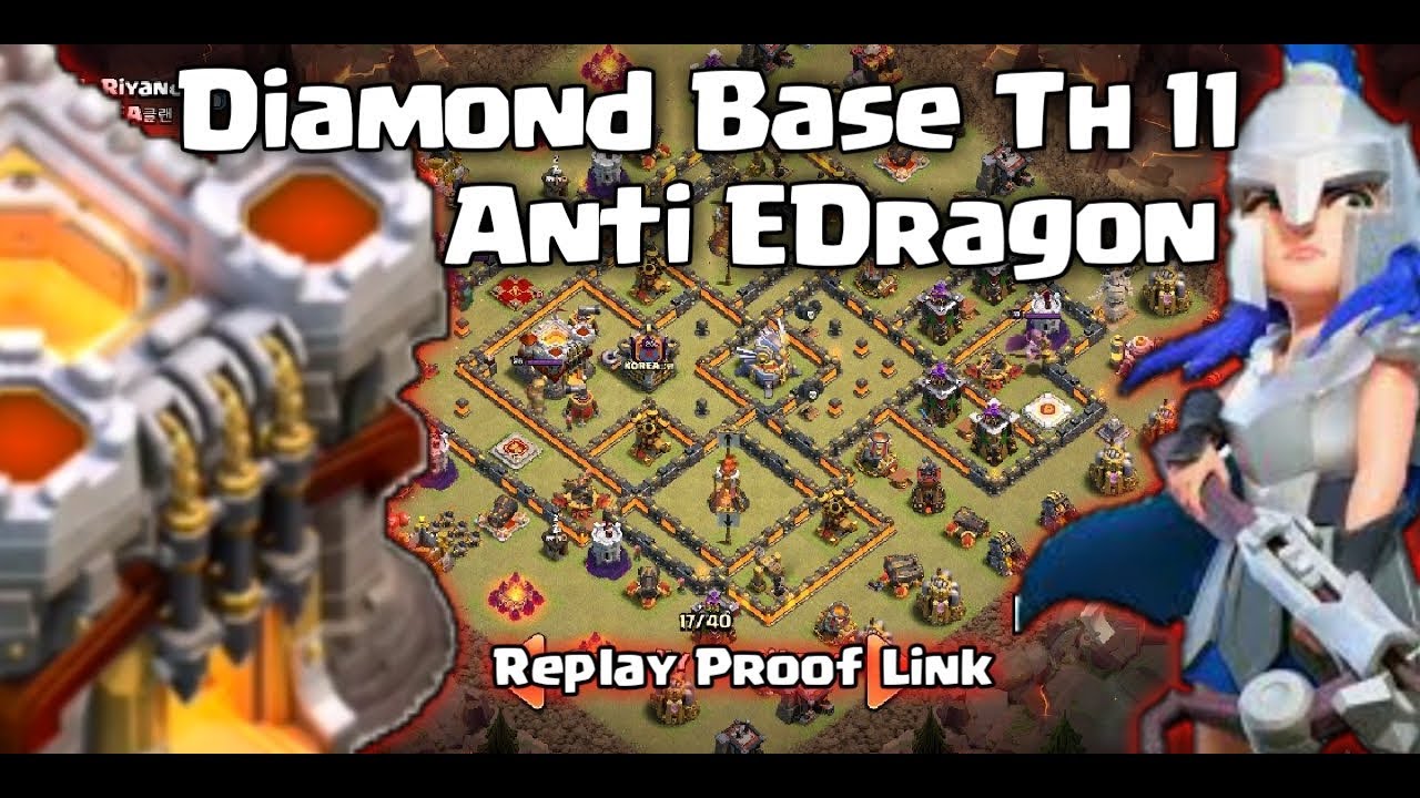 Clash of clans Diamond Base Th 11 anti 3 star 2020 ll Replay proof ...