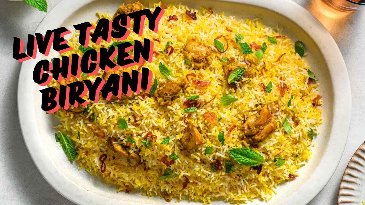 Chicken Biryani Recipe in Telugu Live Cooking | How to Make Chicken ...