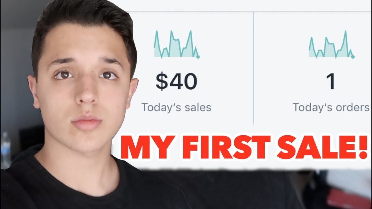 How To Make Your First Sale Online! (Shopify Dropshipping For Beginners ...