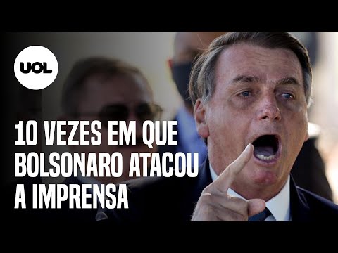 Relembre 10 vezes em que Bolsonaro atacou a imprensa