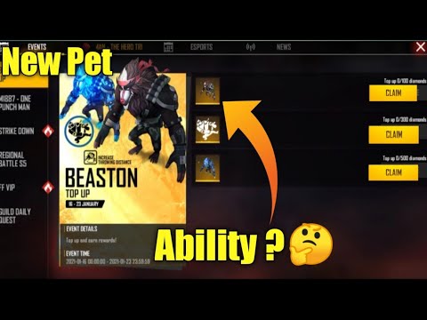 New pet beaston topup Reward.. Ability Kya hai ?? - YouTube