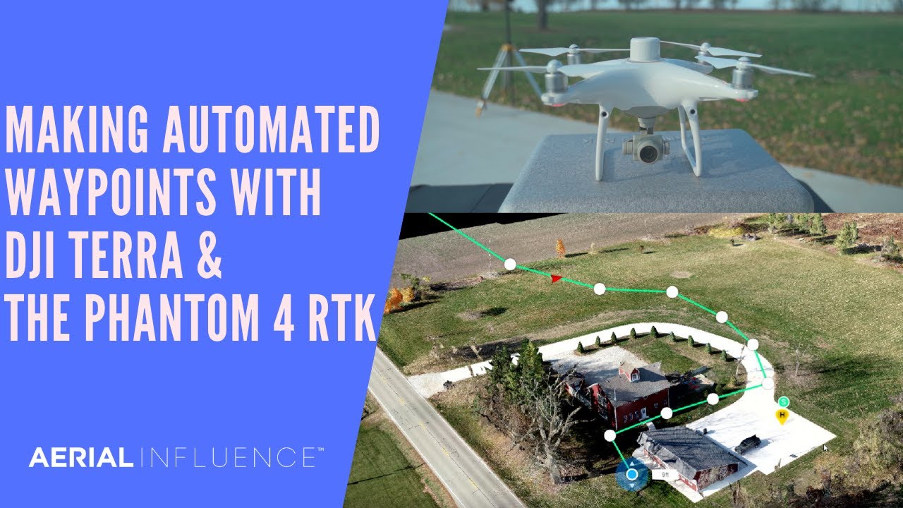 DJI Terra & Phantom 4 RTK - Making Automated Waypoints - YouTube