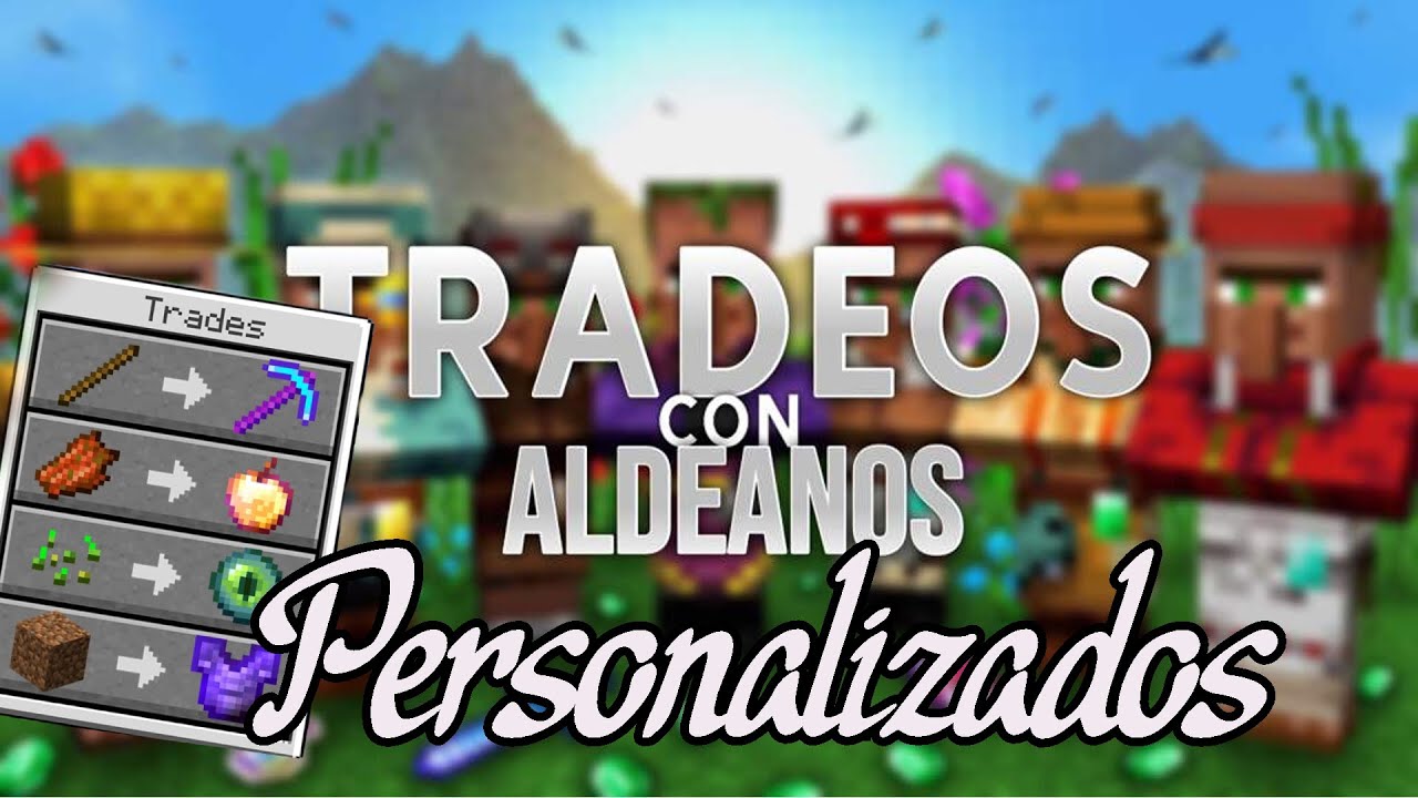 Aldeanos con Tradeos PERSONALIZADOS| Version actual-1.8 - YouTube