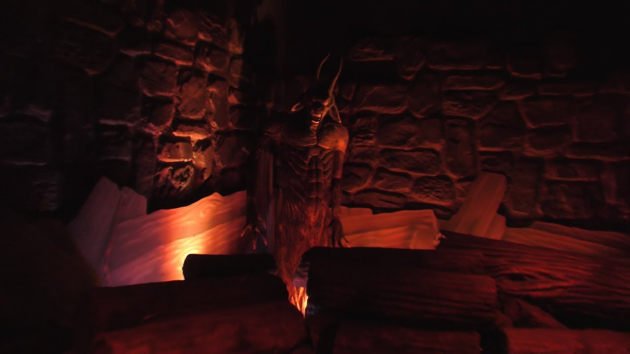 Haunted Castle Dark Ride Attraction Complete Onboard POV at Santa Cruz ...