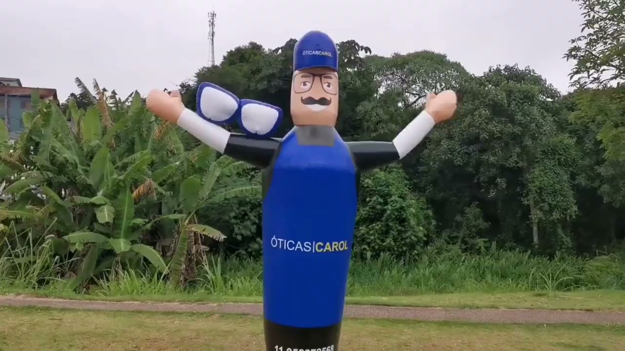 Boneco Biruta Inflavel Gigante Interativo - YouTube