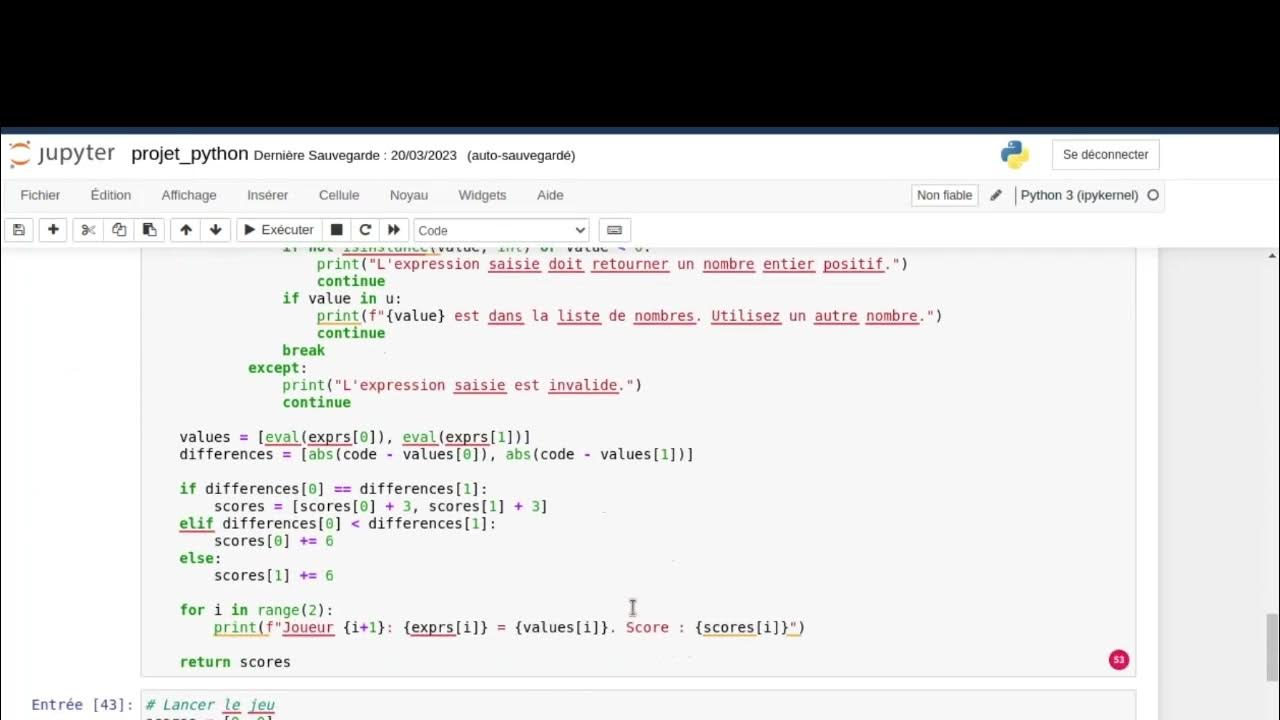 Projet Python : les Lettres et les Chiffres - YouTube