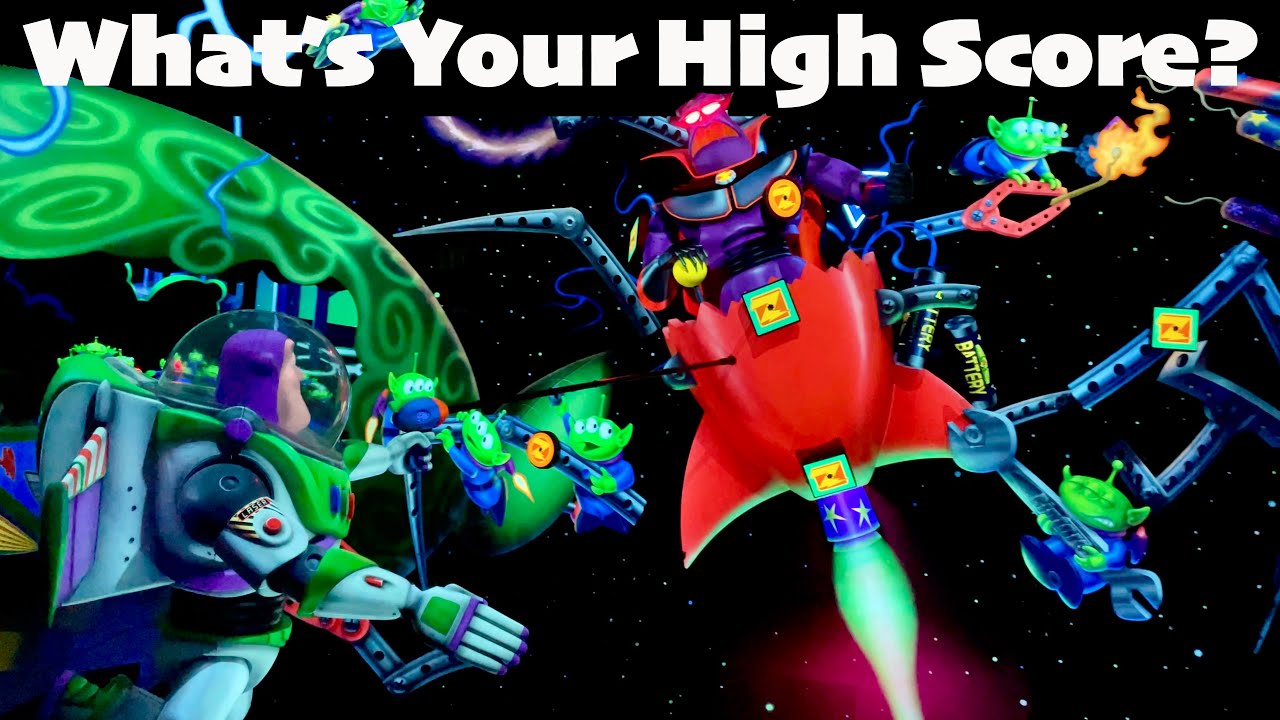 Buzz Lightyear Astro Blasters | Low Score Buys Churros | Disneyland ...