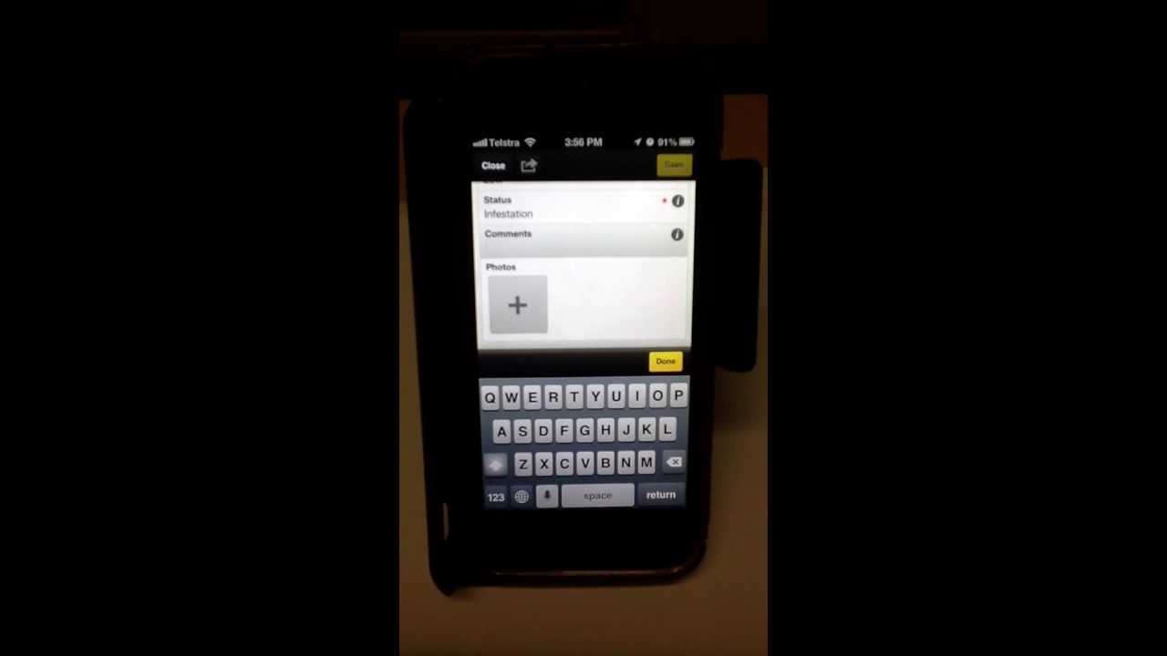 How to enter data using Fulcrum app on iOS device. - YouTube