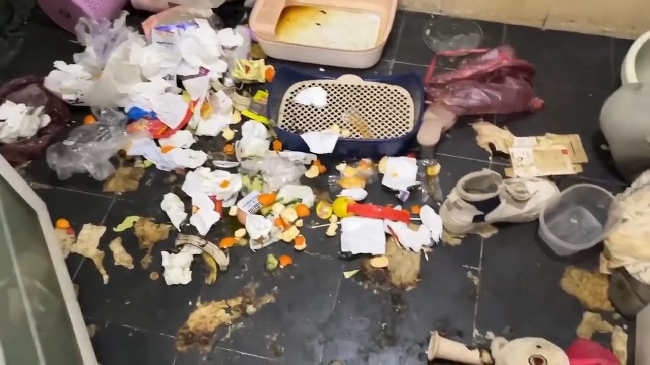 The room was a mess, full of garbage and smelled terrible. - YouTube