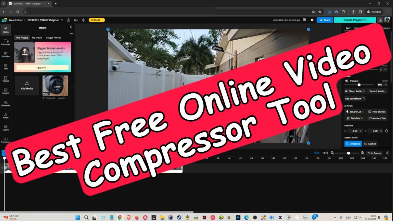 Best Free Online Video Compressor Tool (Creating Long Videos With Very Small Size) - YouTube