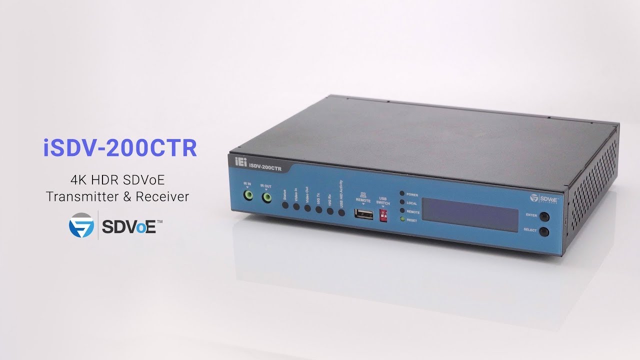 iSDV-200CTR 4K HDR SDVoE Transceiver Product Introduction - YouTube