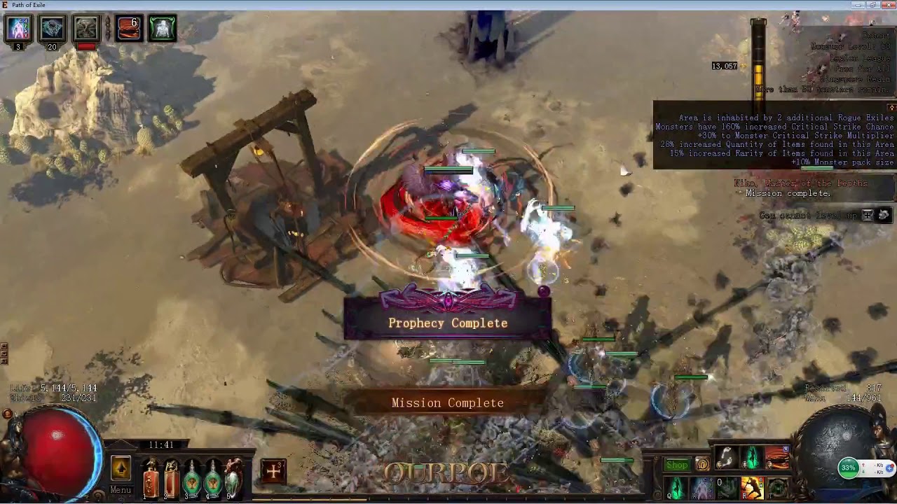 POE 3.7 Legion T1 Desert Map - YouTube