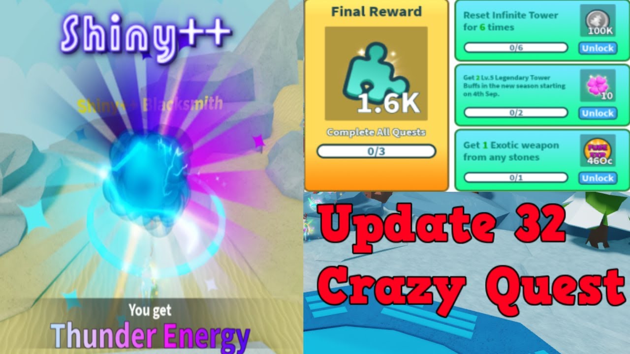 🔥Update 32🔥Crazy Quest Event In Weapon Fighting Simulator Roblox - YouTube