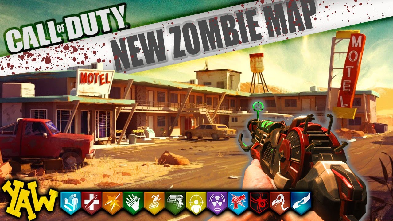 ZOMBIE MOTEL SURVIVAL *CUSTOM MAP* (Call of Duty Zombies Gameplay ...