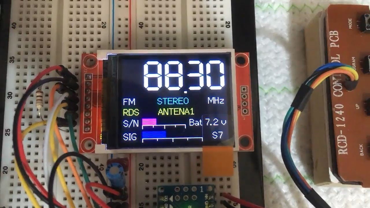 Testing new graphic interface for Si4732 / 35 receiver now with SSB and ...