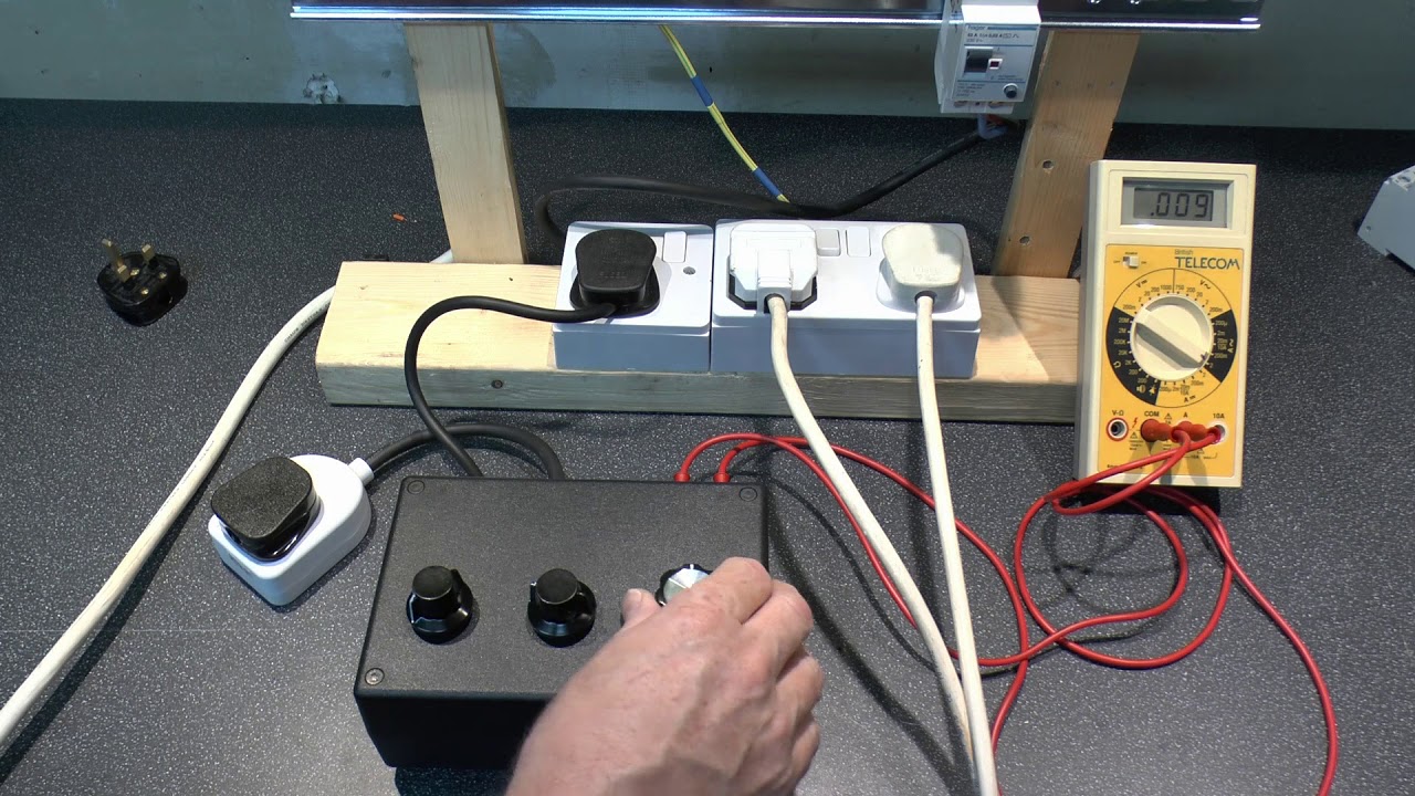 RCD Testing Rig Overview - Pulsed DC on Type AC RCD Fails to Trip - YouTube