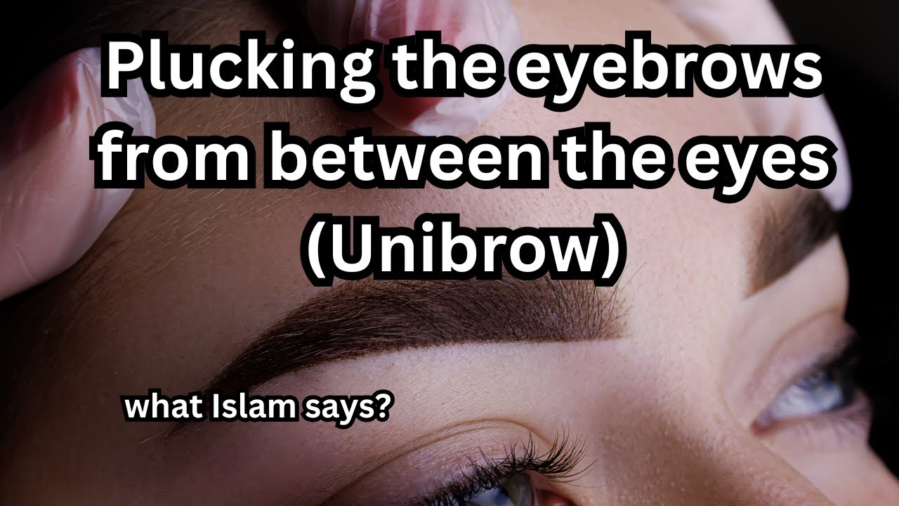 Plucking the eyebrows from between the eyes (Unibrow) - YouTube