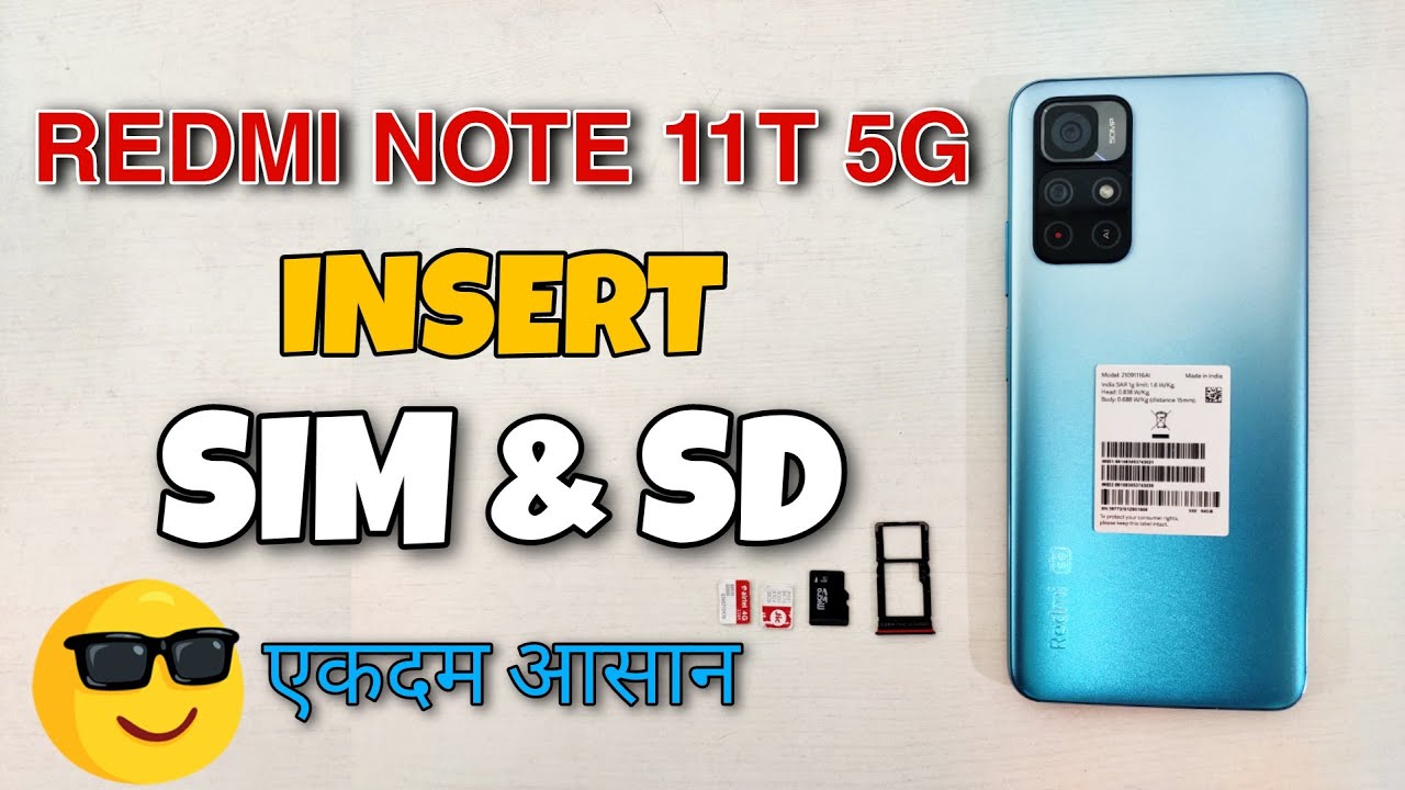 Redmi Note 11T 5G: How to insert SIM and MicroSD Card | Very Easy🤗 ...
