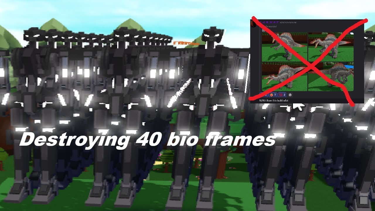 BABFT : 40 bio frames VS 1 Mech - YouTube