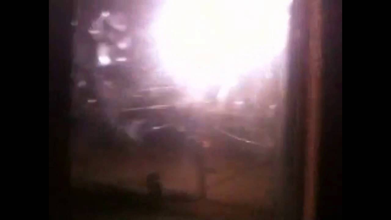 Transformer Blows Up during Hurricane Sandy - YouTube