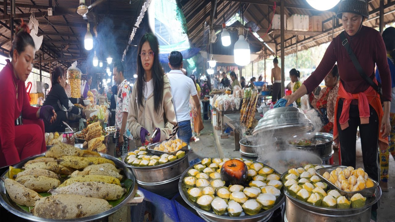 Best Countryside Food Selling In Oudong Resort - Amazing Countryside ...