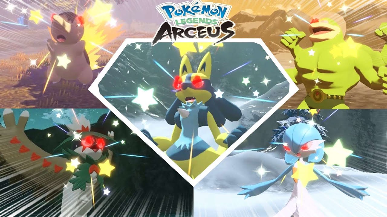 Top 10 RARE Shiny Alpha Spawns - Pokémon Legends Arceus - YouTube