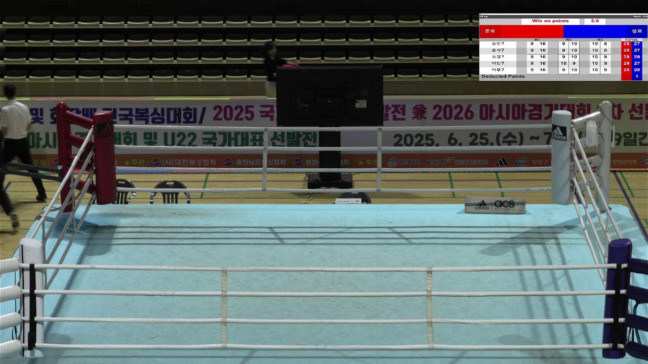 4일차 B링 2025우승권 및 회장배 전국복싱대회 - YouTube