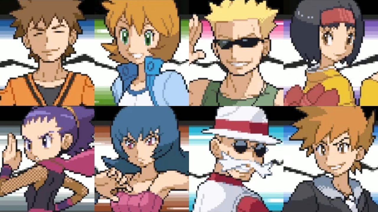 Pokemon Hgss Kanto Gym Leader Rematches No Items Youtube