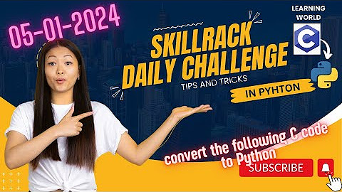 Skillrack Daily challenge and Daily Test - YouTube