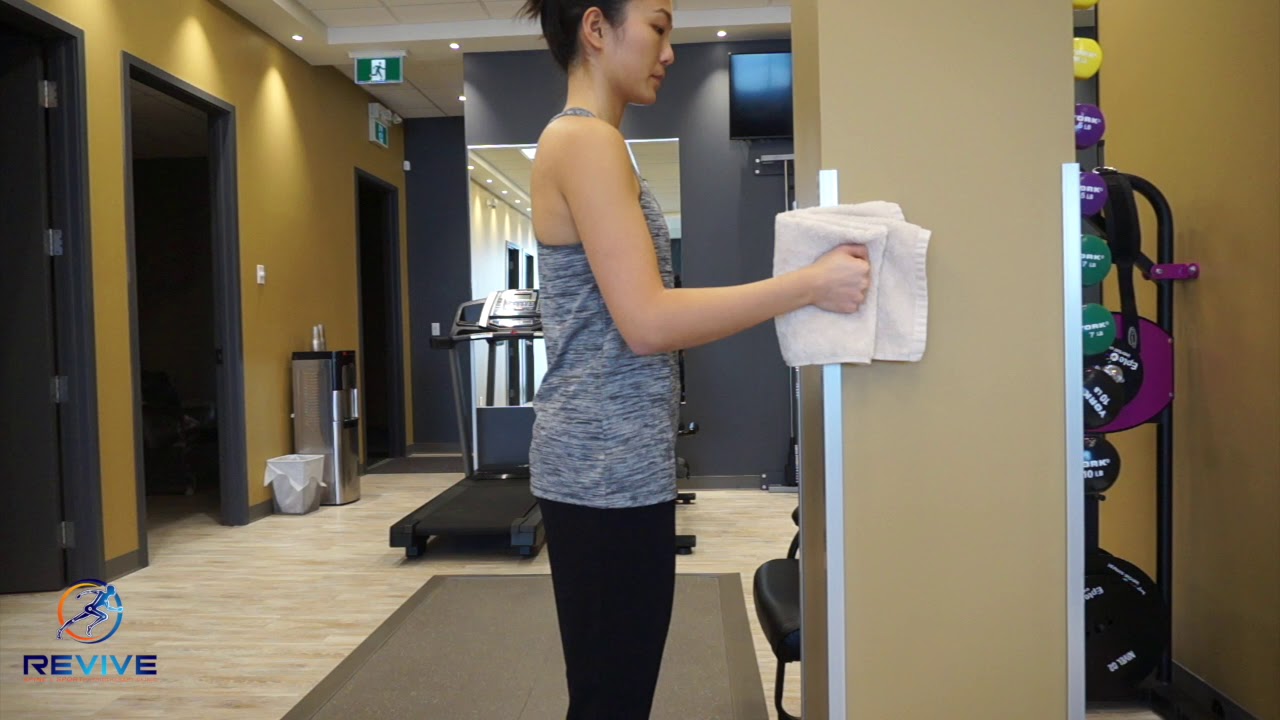 Isometric Shoulder Strengthening - YouTube