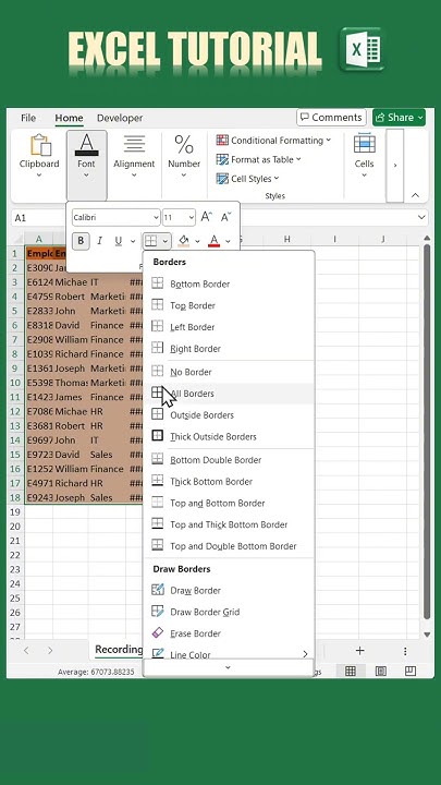 How to Record a Macro with Relative References and a Dynamic Formatting ...