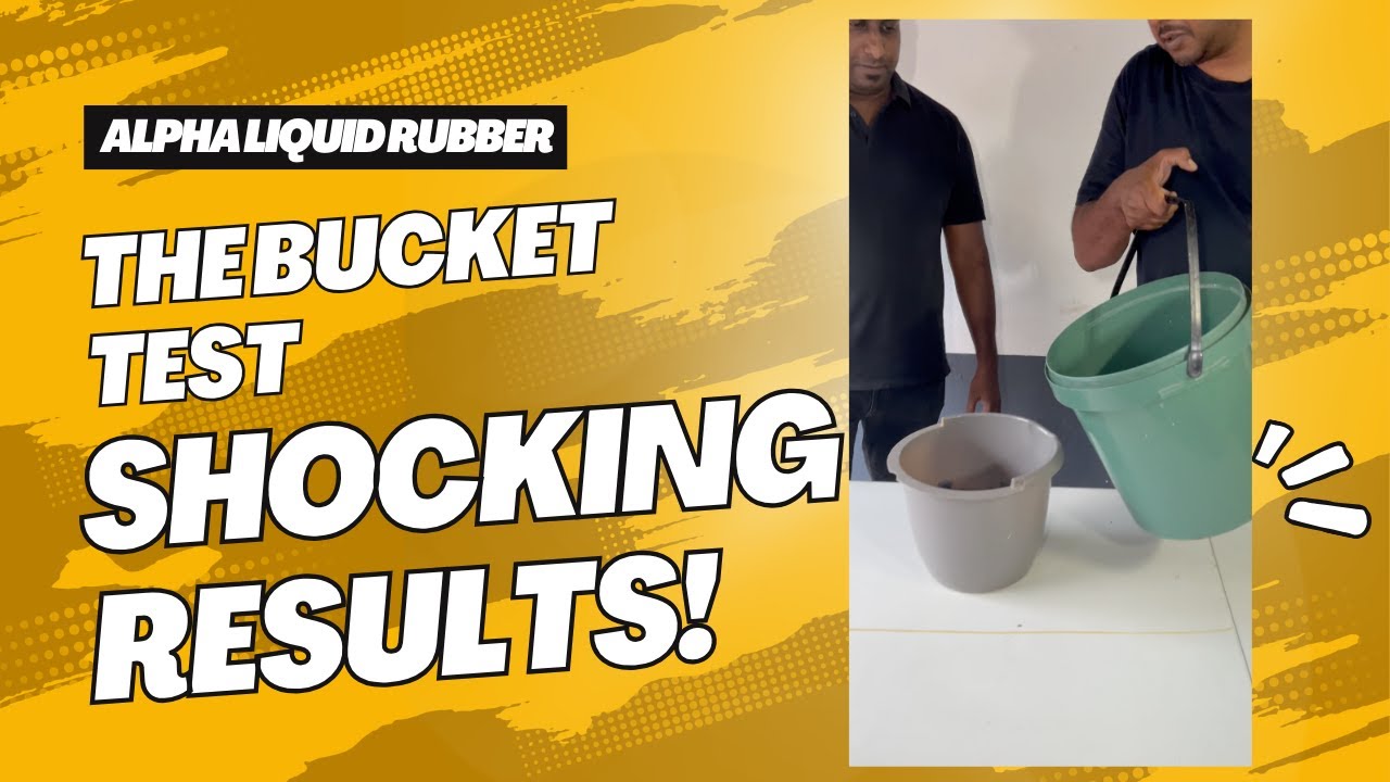 Alpha Liquid Rubber Bucket Test | Can Liquid Rubber seal a cracked ...