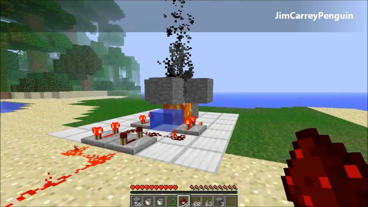 Minecraft - Smoke generator - YouTube