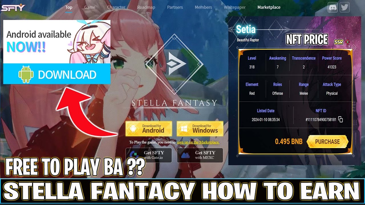 STELLA FANTASY AVAILABLE ON ANDOIR WITH AIRDROP | HOW TO EARN | FREE TO ...