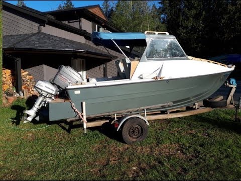 Runabout walk through - cuddy cabin conversion - YouTube