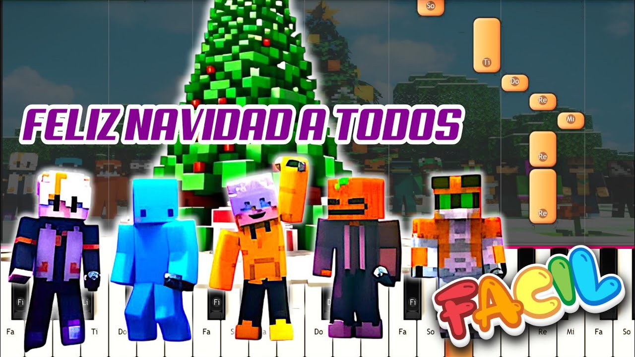 🎤 FELIZ NAVIDAD A TODOS ft 50 YOUTUBERS🎵🎄🎅 ️ ESPECIAL NAVIDAD 💛 PIANO ...