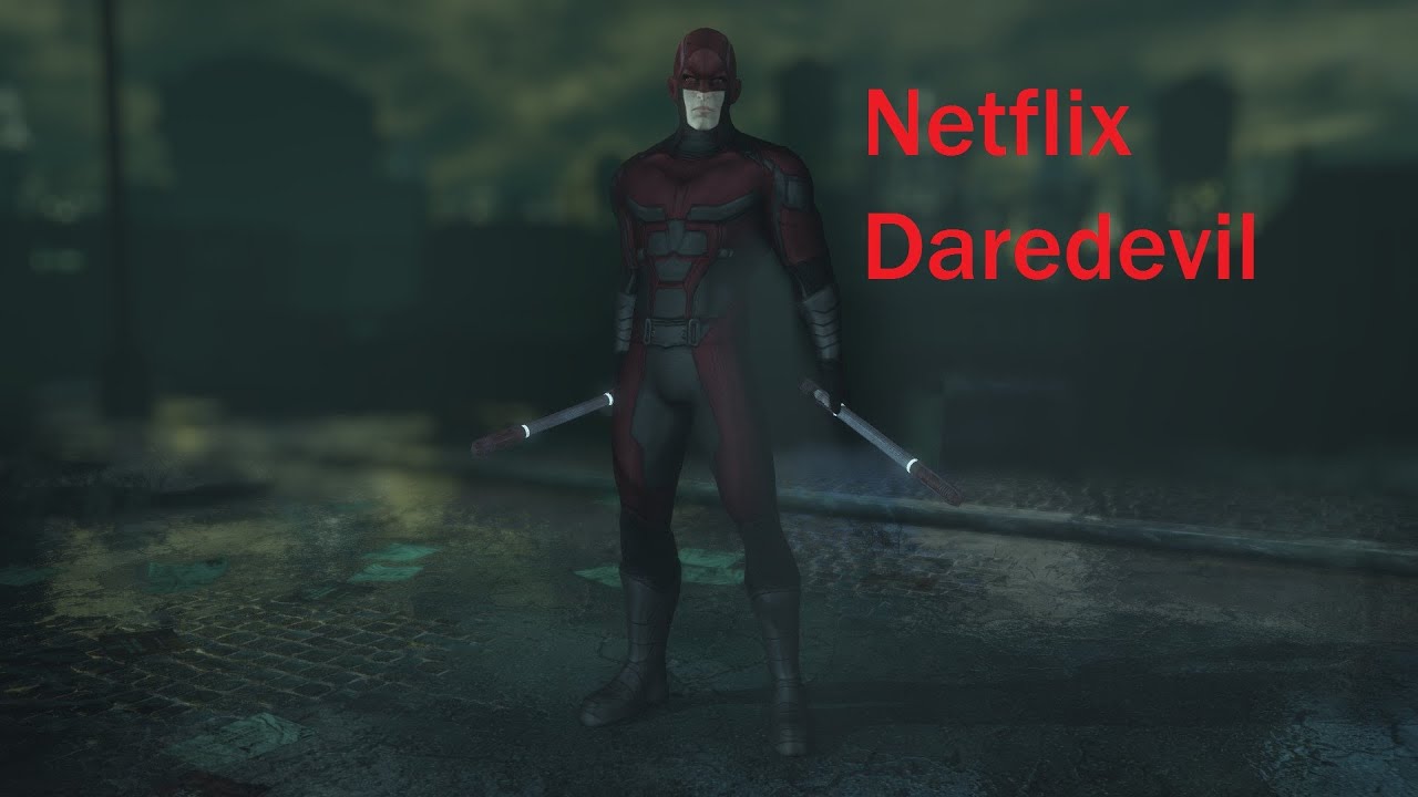 Batman Arkham City Netflix Daredevil Mod - YouTube