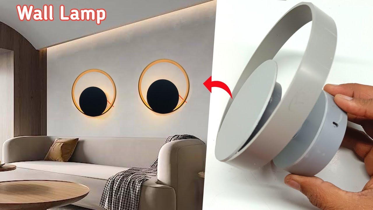 How to Make a Diy LED Wall Lamp and Ceiling light From PVC Pipe With ...