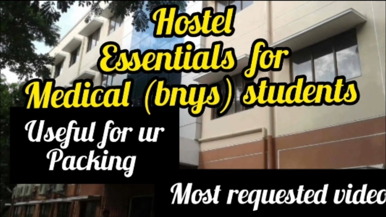 Bnys# Hostel essentials for bnys students # - YouTube