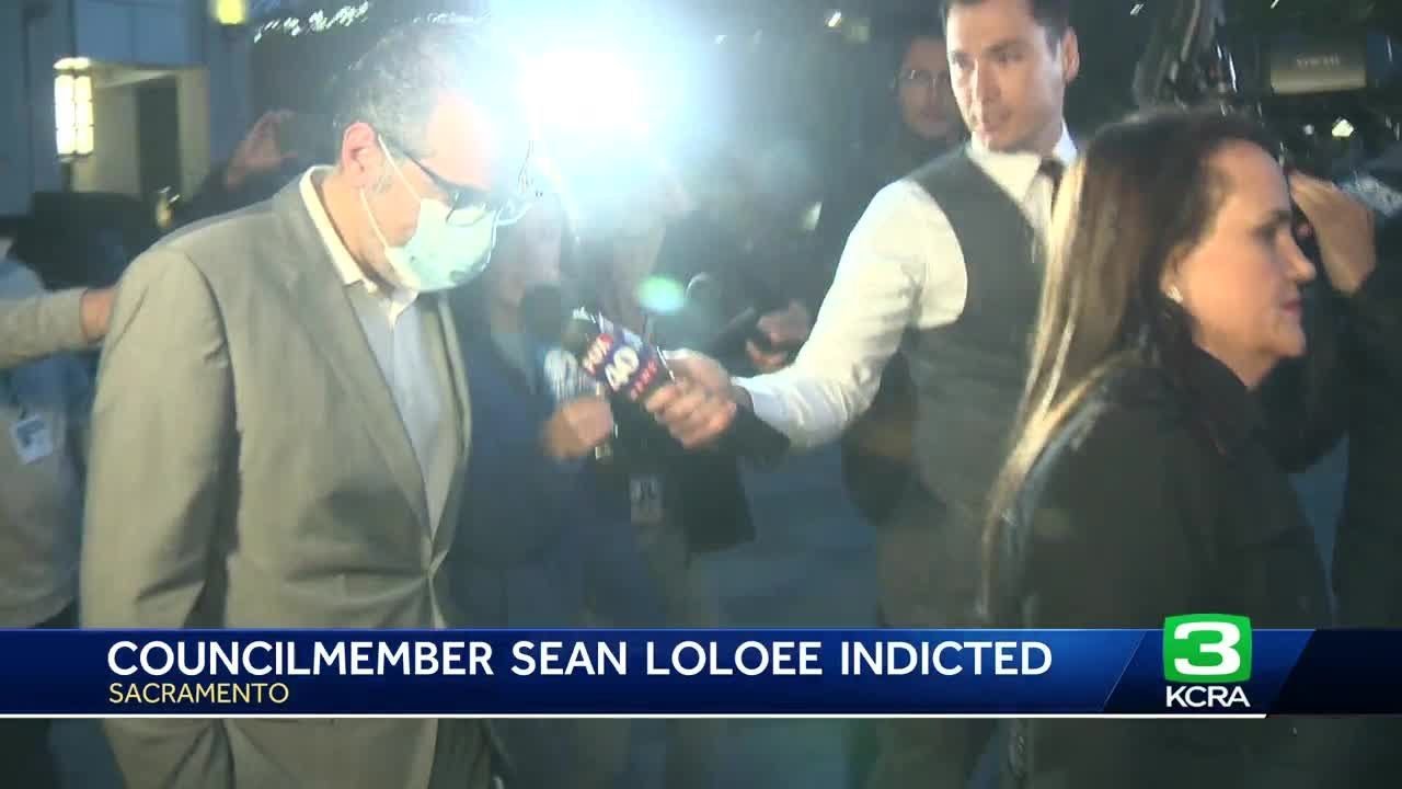 Sean Loloee leaves Sacramento federal courthouse after indictment - YouTube