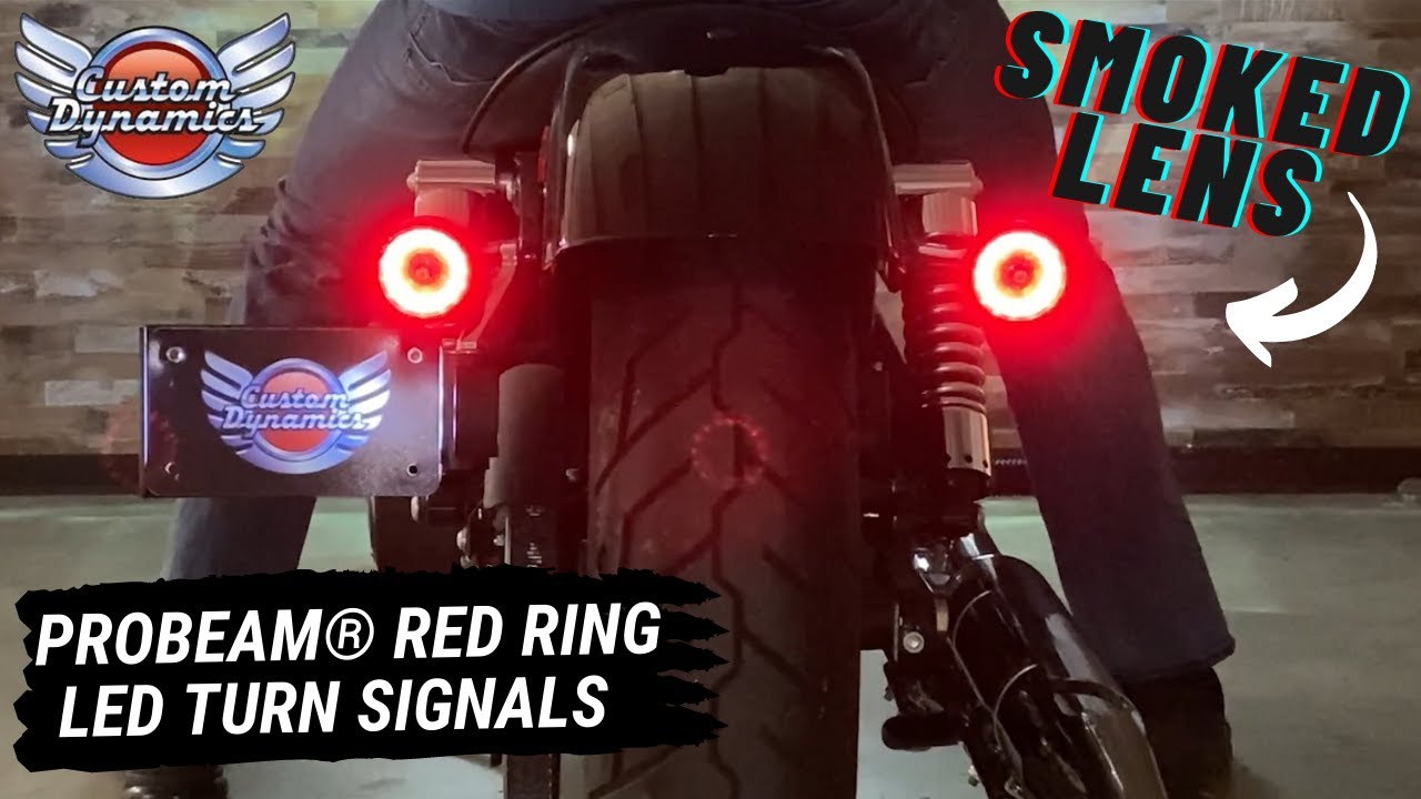 ProBEAM® Rear Red Ring 1157 LED Turn Signals with Smoked Lens - YouTube