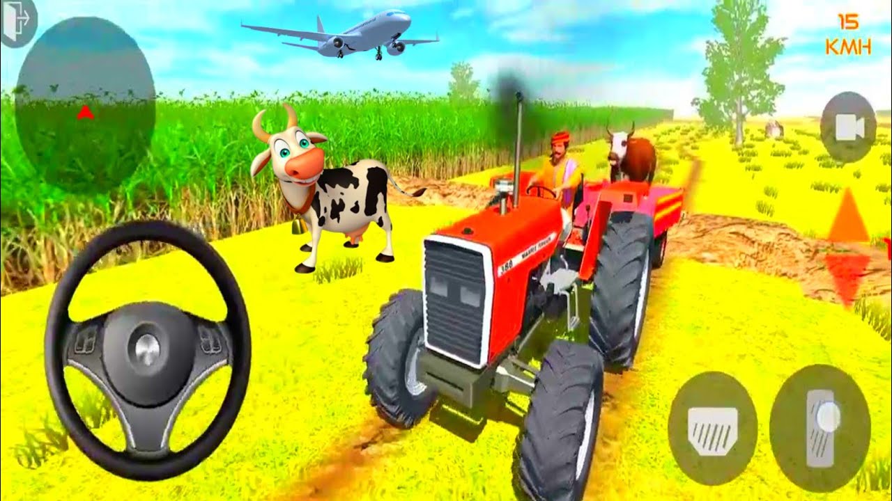 Indian Tractor cow Driving 3D New Game 2022 Driving Simulator ...