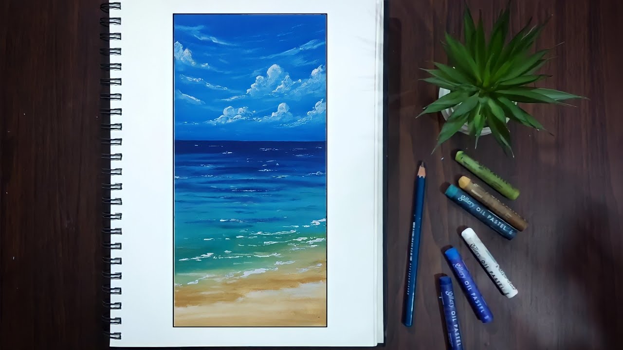 #37 - How to Draw Realistic 😱 CLOUDS & SEA WAVES (step by step ...