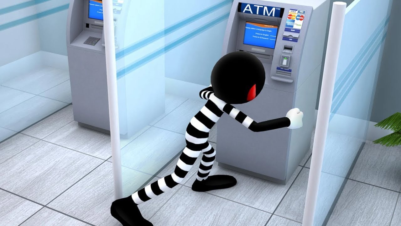 Stickman Bank Robbery Escape Android Gameplay HD - YouTube